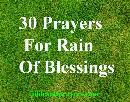 30 Prayers For Rain Of Blessings -Bibleandprayers.com